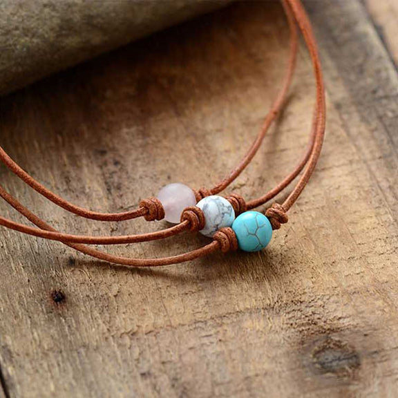 Single Stone Choker | Handmade Natural Stone Choker Necklace – Sehaya