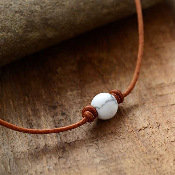 Single Stone Choker | Handmade Natural Stone Choker Necklace – Sehaya