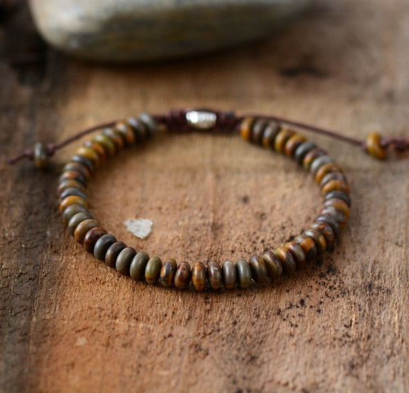 Synergy Bracelet | Natural Stone Disc Beads Bracelet – Sehaya